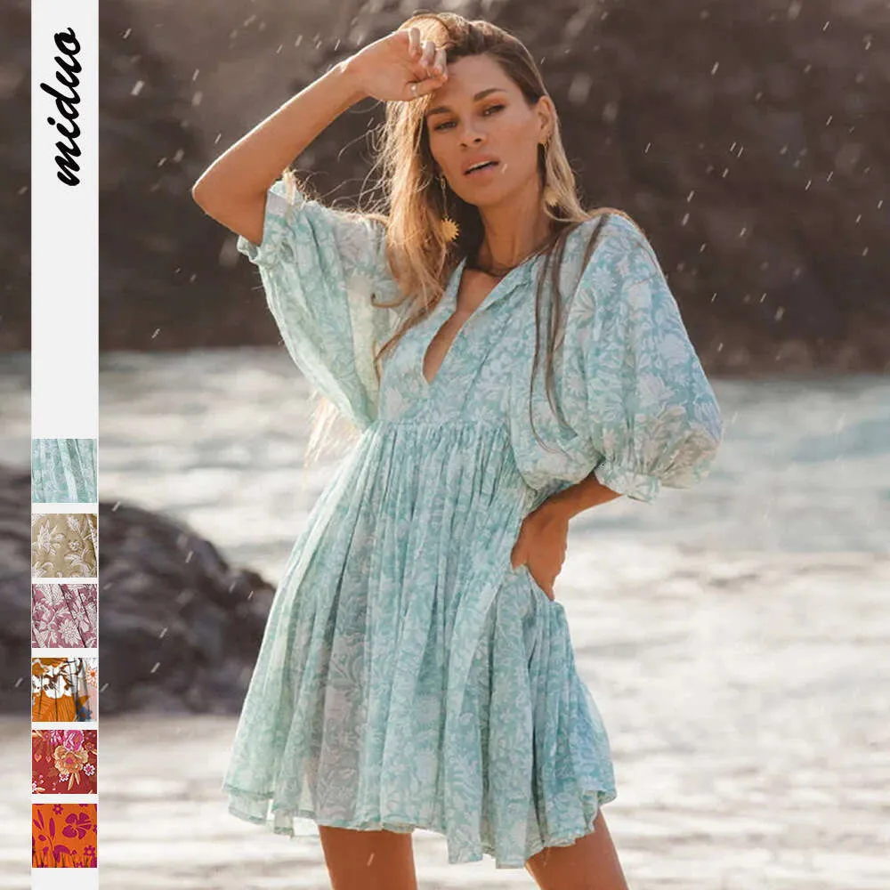 Elegante V COLLA VERSIVO DE VACACIONES DE VACACIONES FLORAL FLORAL ...