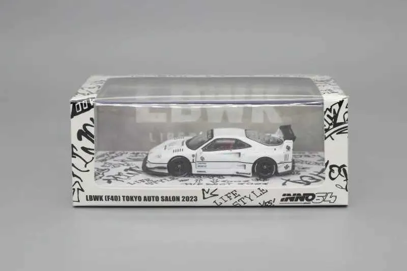 Inno F40 Diecast Model Car, 1/64 Scale, Alloy Metal, Wide Body Modified ...
