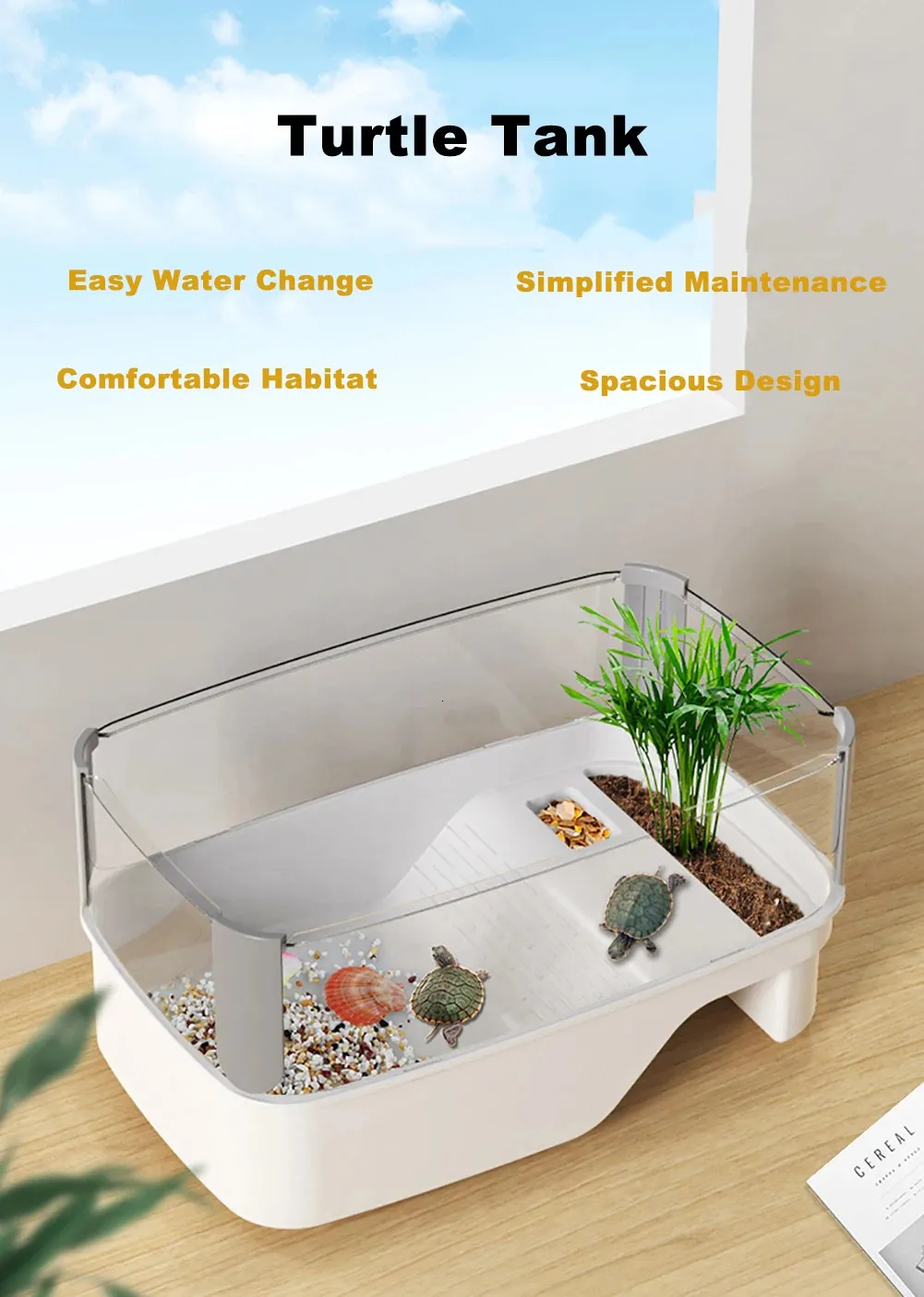 indoor turtle tank setup