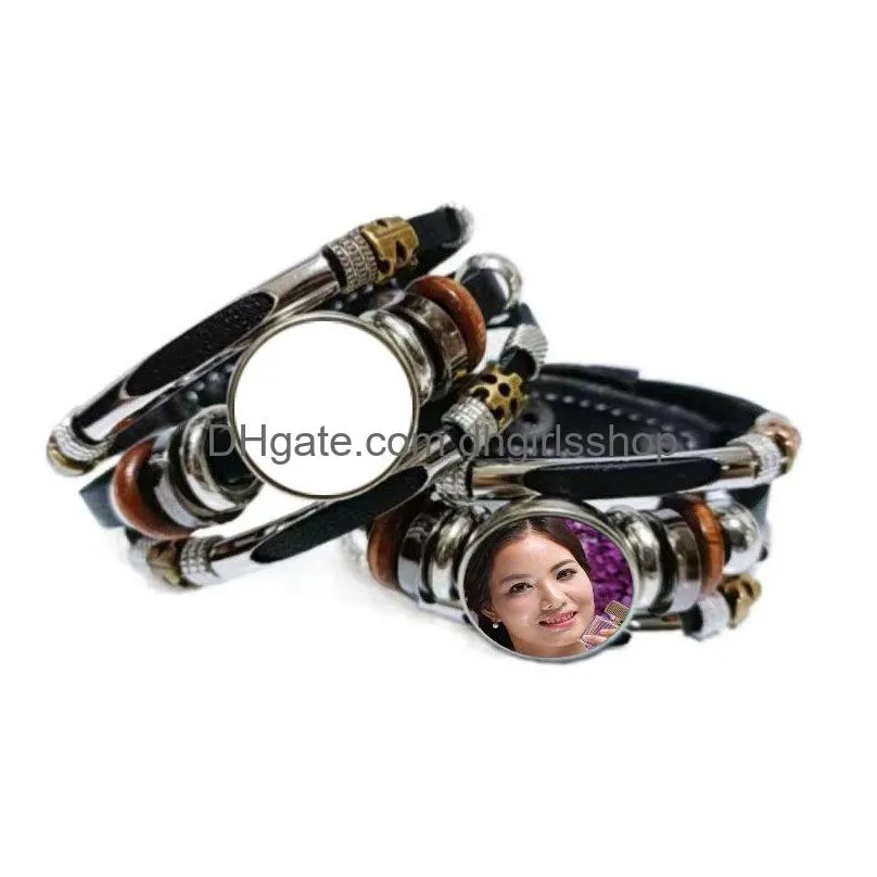 Sublimation Blank Leather Bracelets for DIY Jewelry Making - Customize ...