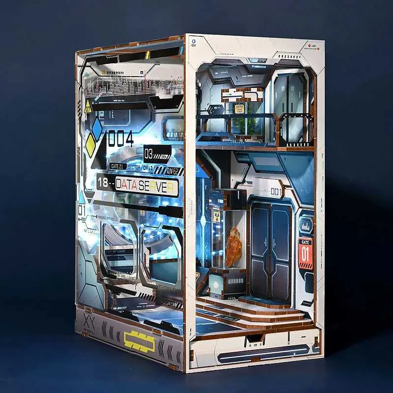 DHgate.com:Wooden Architecture DIY Book Nook Kit | Sci-fi Alien Hub ...