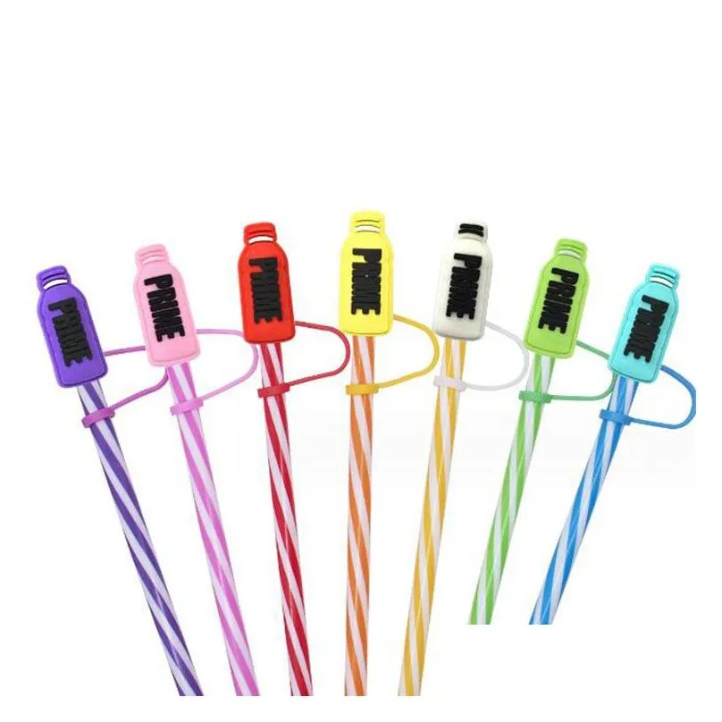 Reusable Splash Proof Adaptive Drinking Straws, Silicone Toppers, And ...