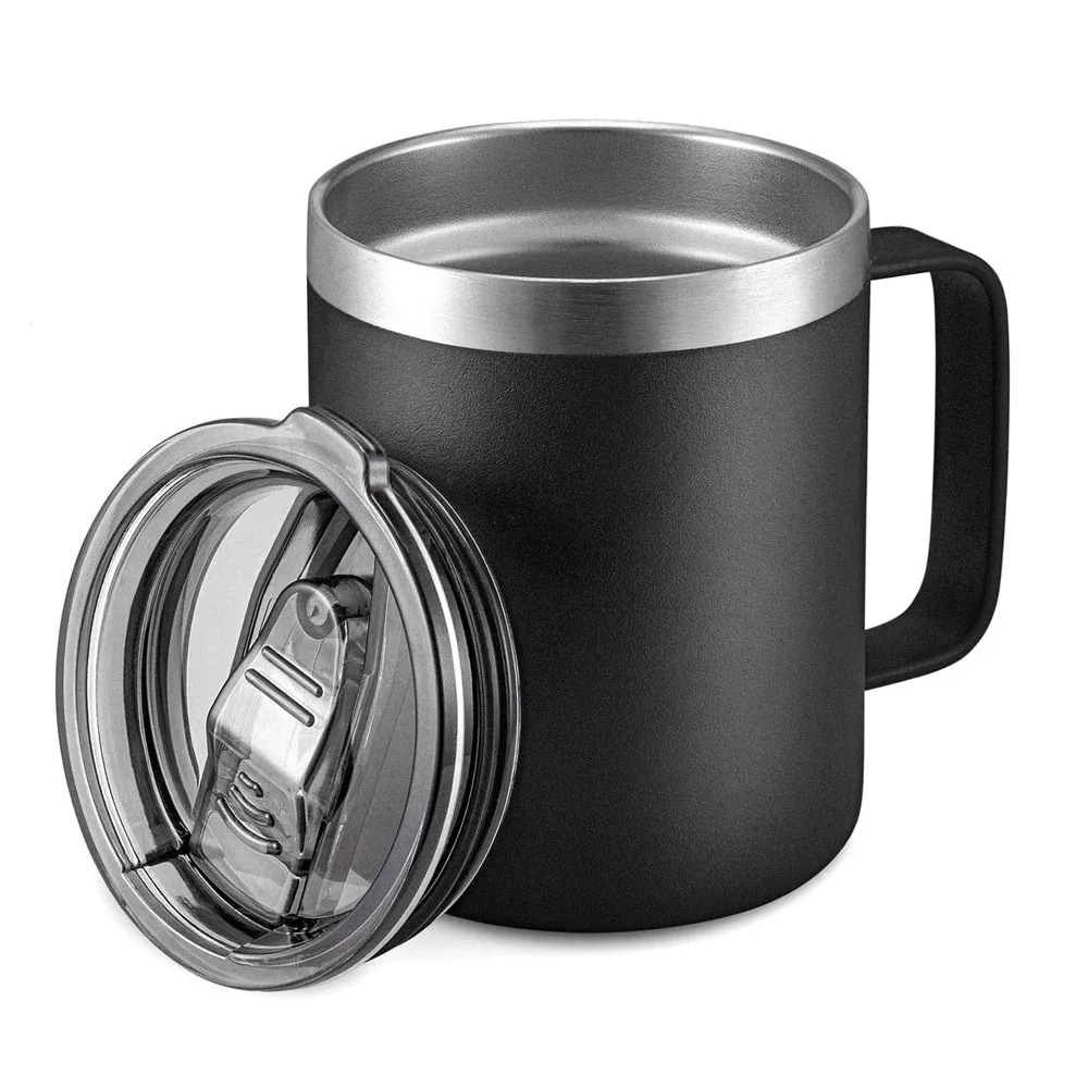 Vibrant 12oz Stainless Steel Mug: Powder-Coated Perfection for Your Hot ...