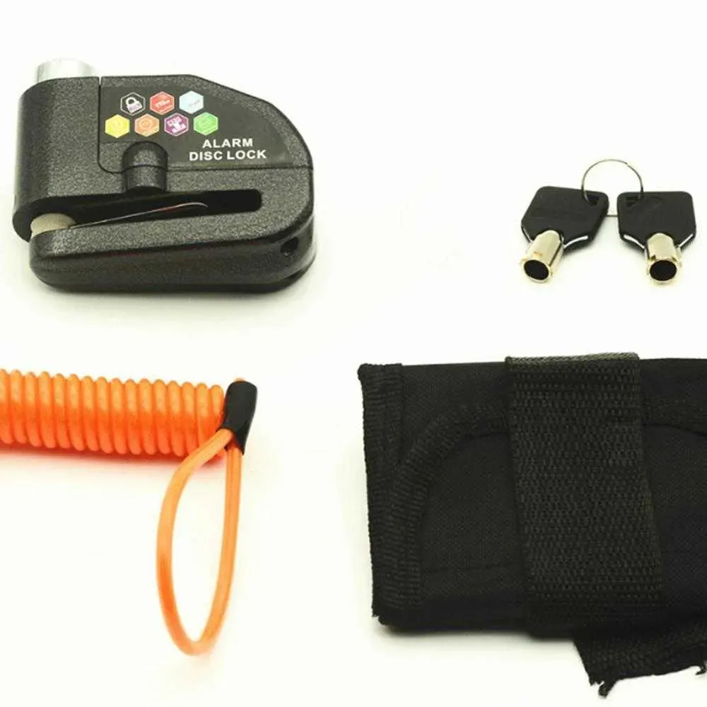 DHgate.com:Waterproof Bike Alarm Disc Brake Lock - 110dB Motorcycle ...