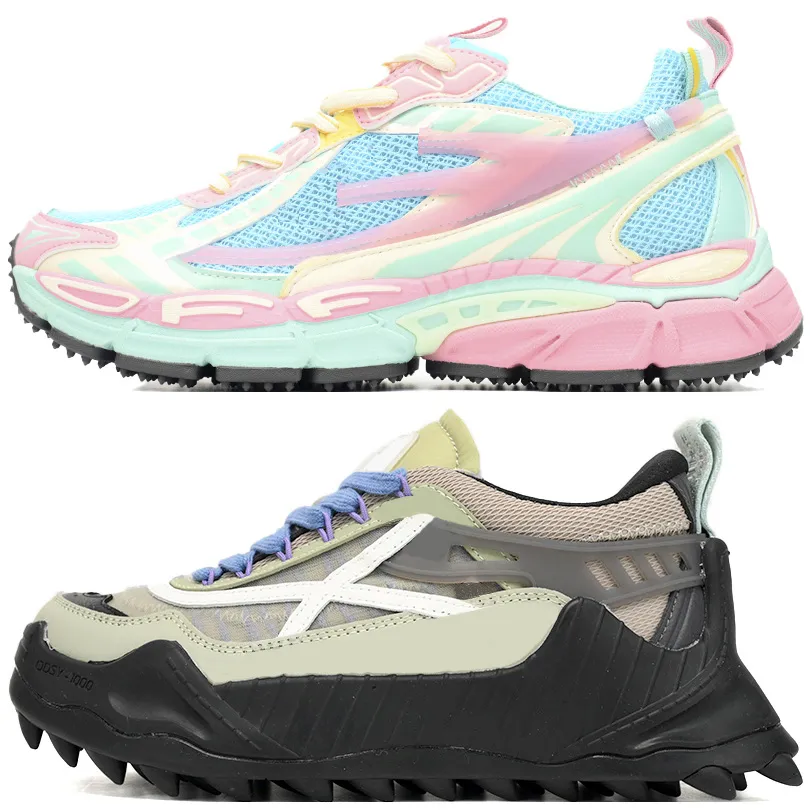 ODSY 1000 Outdoor Running Shoes White/Black Leather With Arrow Design ...