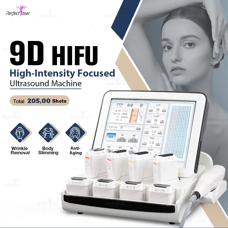 2 In 1 Portable HIFU Face Lift And Body Slimming Machine High Intensity ...