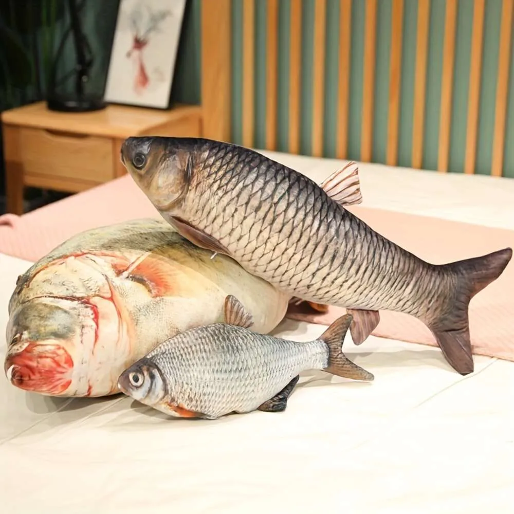 30cm Lifelike Tilapia Mossambica Plush Fish Toy Soft Stuffed Animal ...
