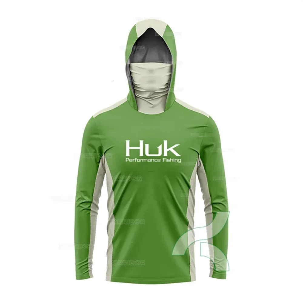 DHgate.com:HUK Men's Anti-UV Sun Protection Hooded Fishing Shirt with ...