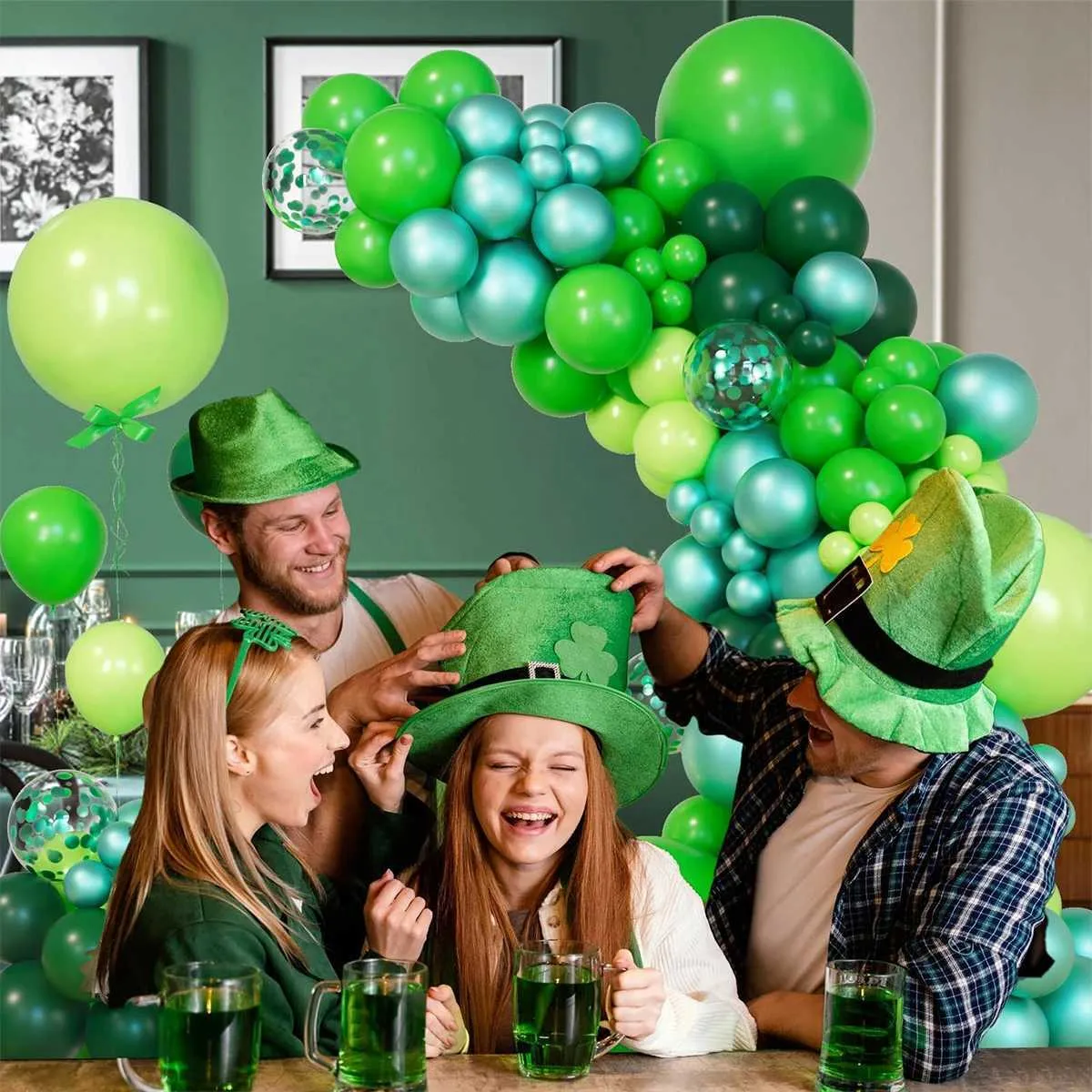 DHgate.com:Safari Party Balloons Jungle Theme Garland Arch Kit Green ...
