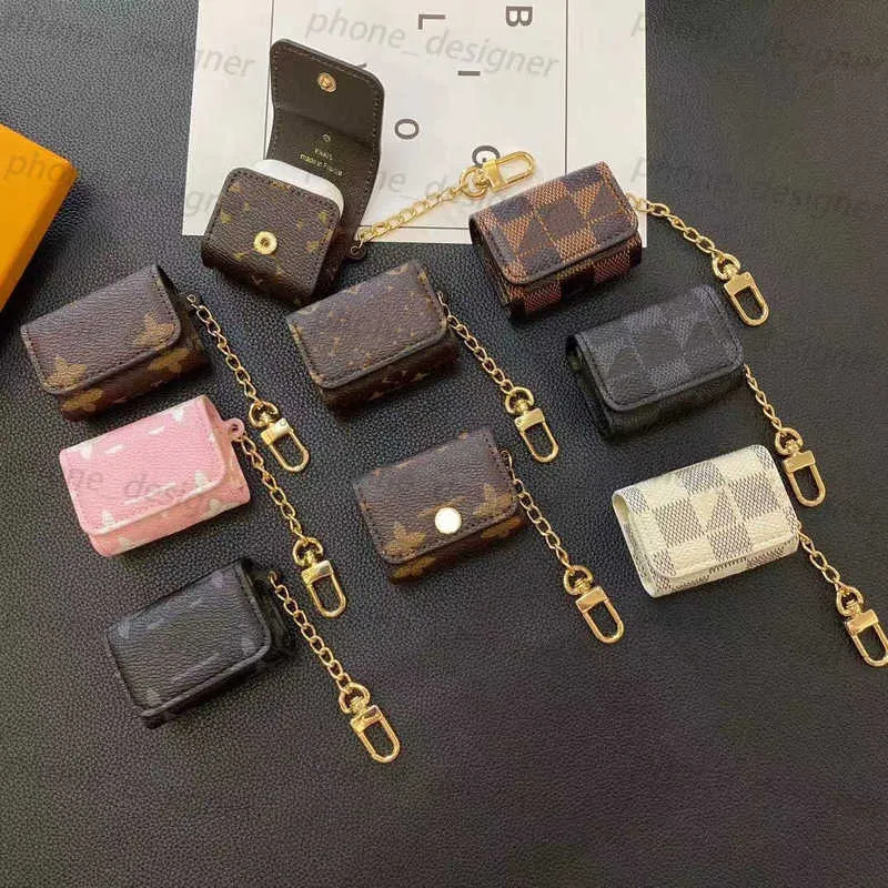 Luxury Leather AirPod Case Cover for AirPods 1 2 3 4 5 6 and Pro with ...