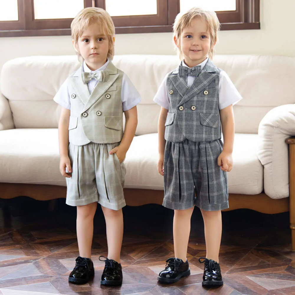 DHgate.com:Elegant Kids Formal Suit | Flower Boys Vest Pants Bowtie Set ...