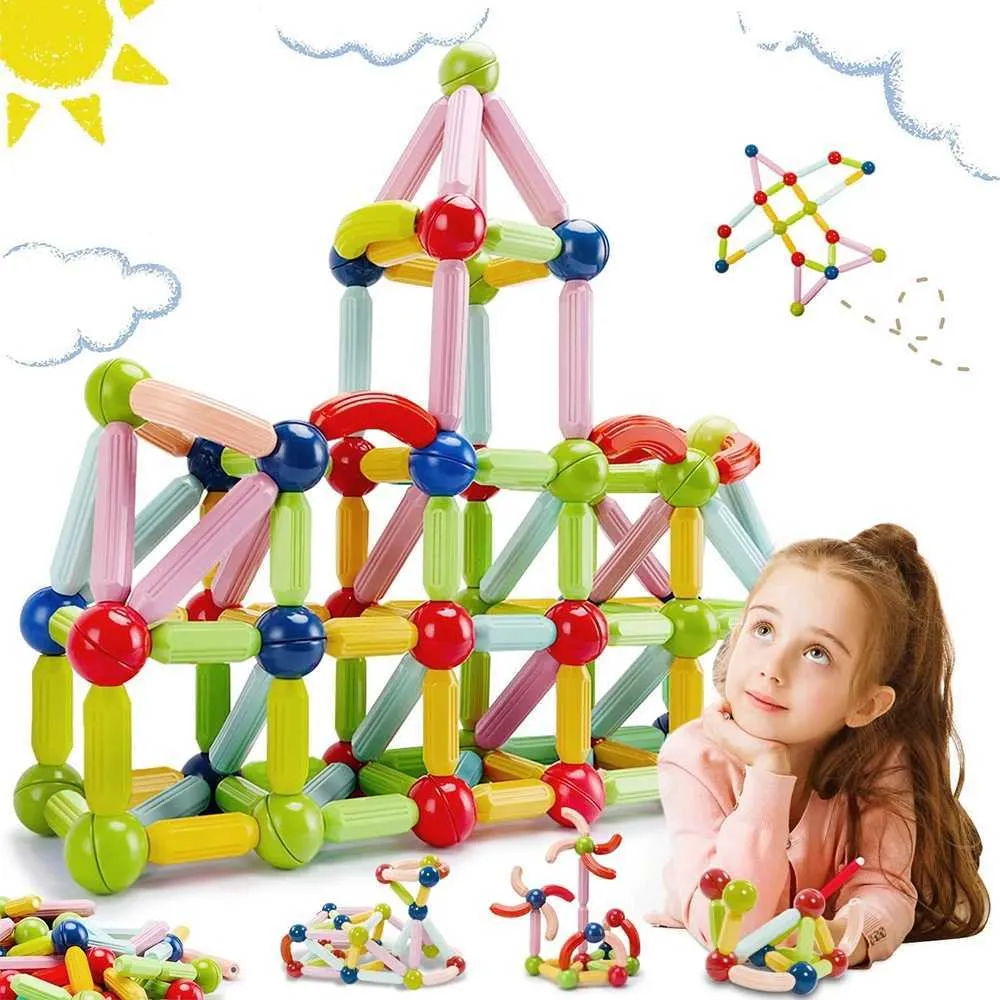DHgate.com:Magnetic Building Blocks Toy 108pcs, DIY Magnetic Baseball ...