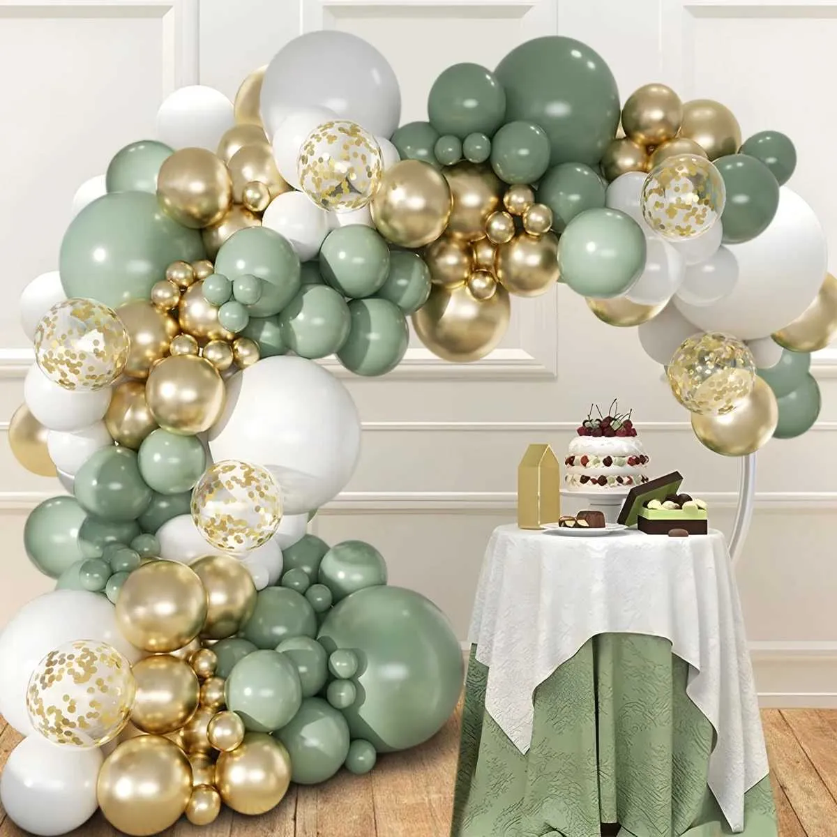 Party Balloons Avocado Green Balloon Garland Arch Kit for Birthday ...