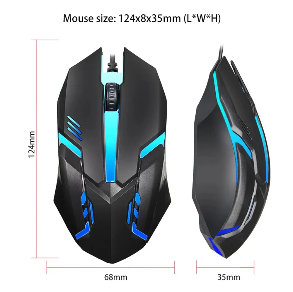 Wireless Gaming Mouse 5500 DPI, RGB LED Mechanical Mouse For PC Laptop ...
