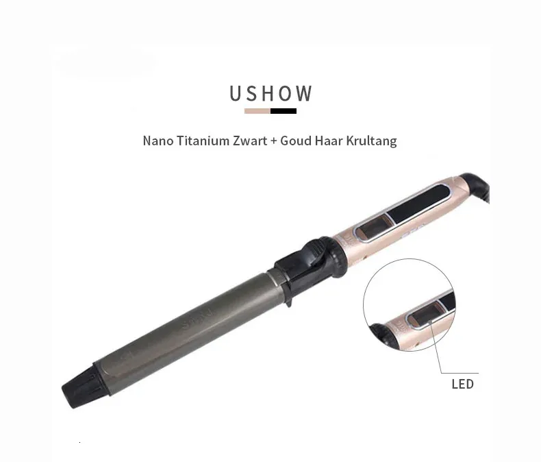 USHOW Nano Blackgold Rotating Hair Curler w/LED Display from Dhgate ...