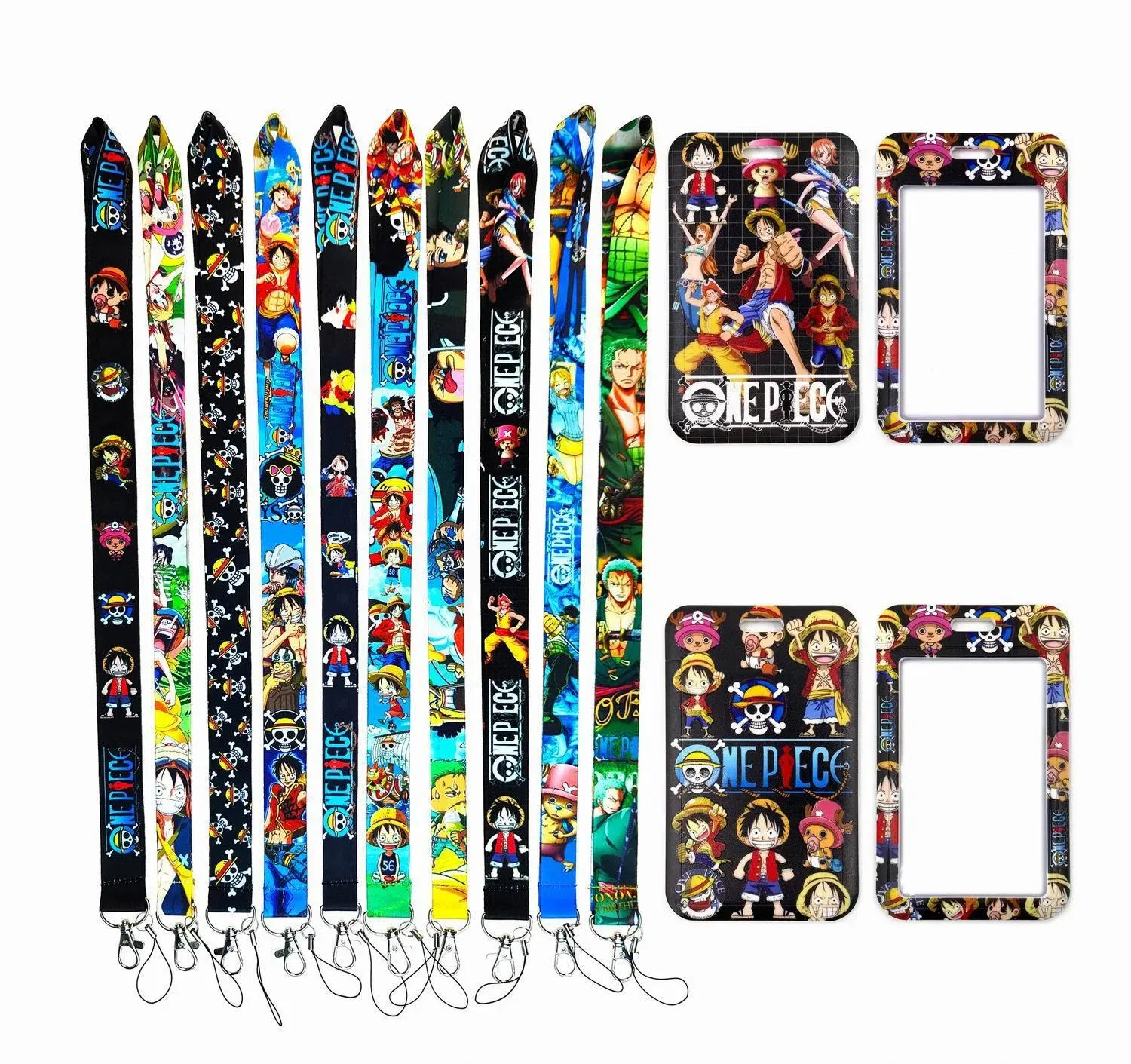 Anime Keychain Lanyard Neck Strap for Keys ID Card USB Badge Holder ...
