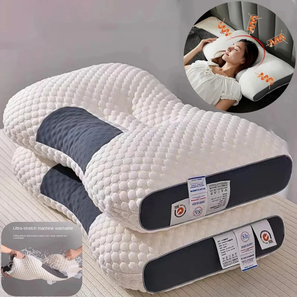 3D Neck Pillow Orthopedic High Elastic Soft Porosity Washable Mesh ...