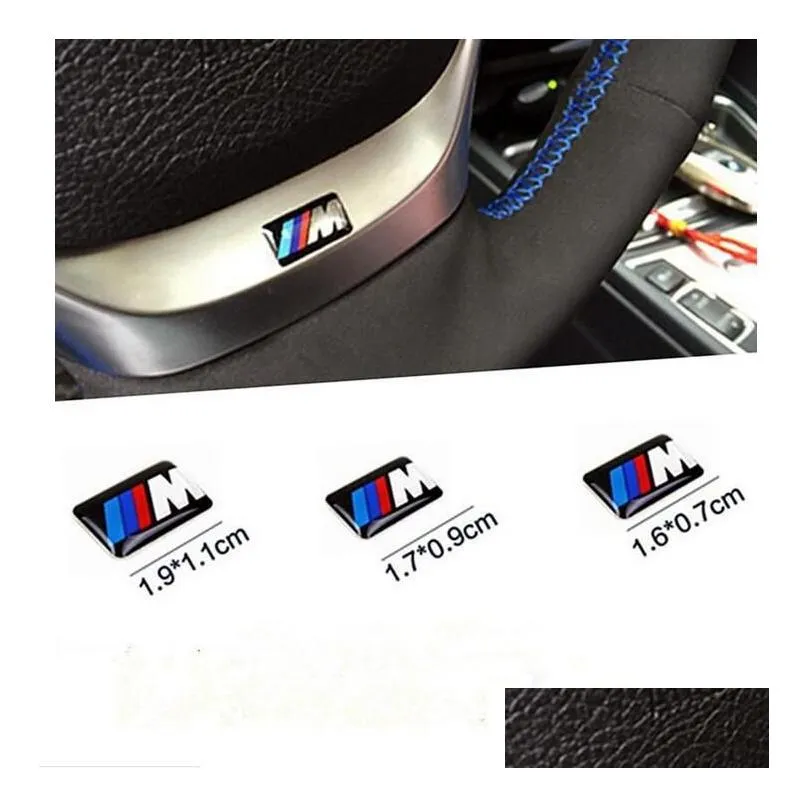 3D Sport Wheel Badge Sticker For BMW M Series Adhesive Logo Wheel ...