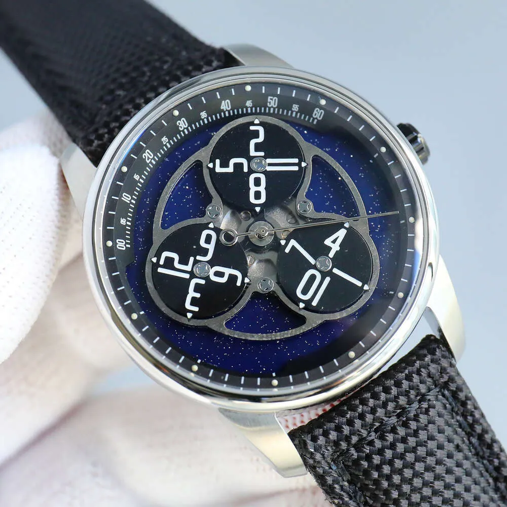 Mechanical Swiss Designer Wristwatch 41mm Stainless Steel Dial Red Band ...