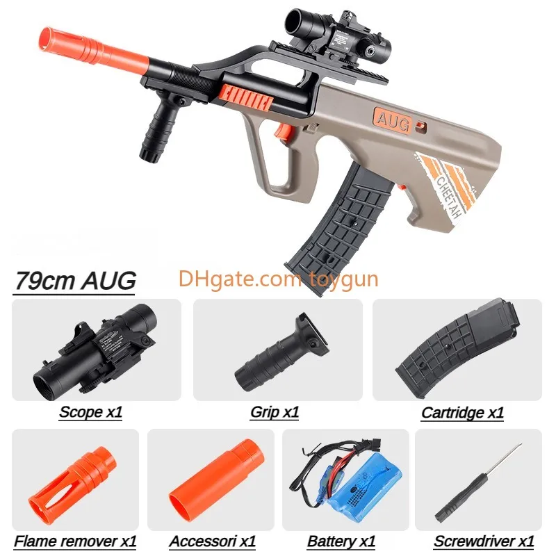 AUG P90 Soft Bullets Outdoor Toys Gun Electric Continuous Firing Rifles ...