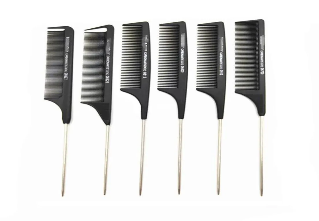 Metal Anti Static Rat Tail Comb For Salon Quality Hair Shedding Styling ...