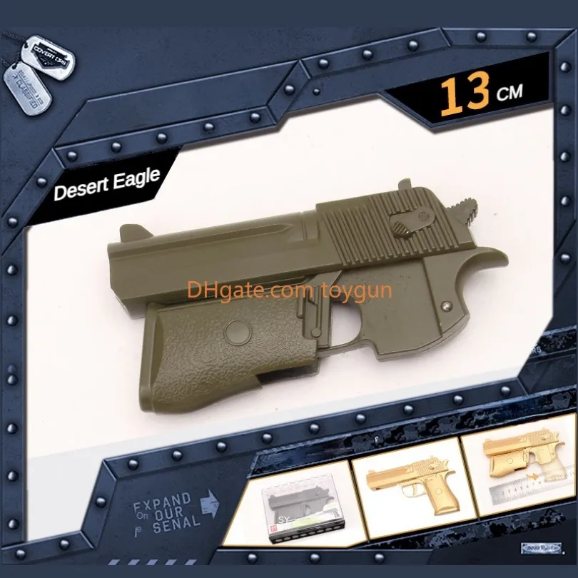 Desert Eagle Foldable Metal Toy Gun Soft Bullets Exquisite Model ...