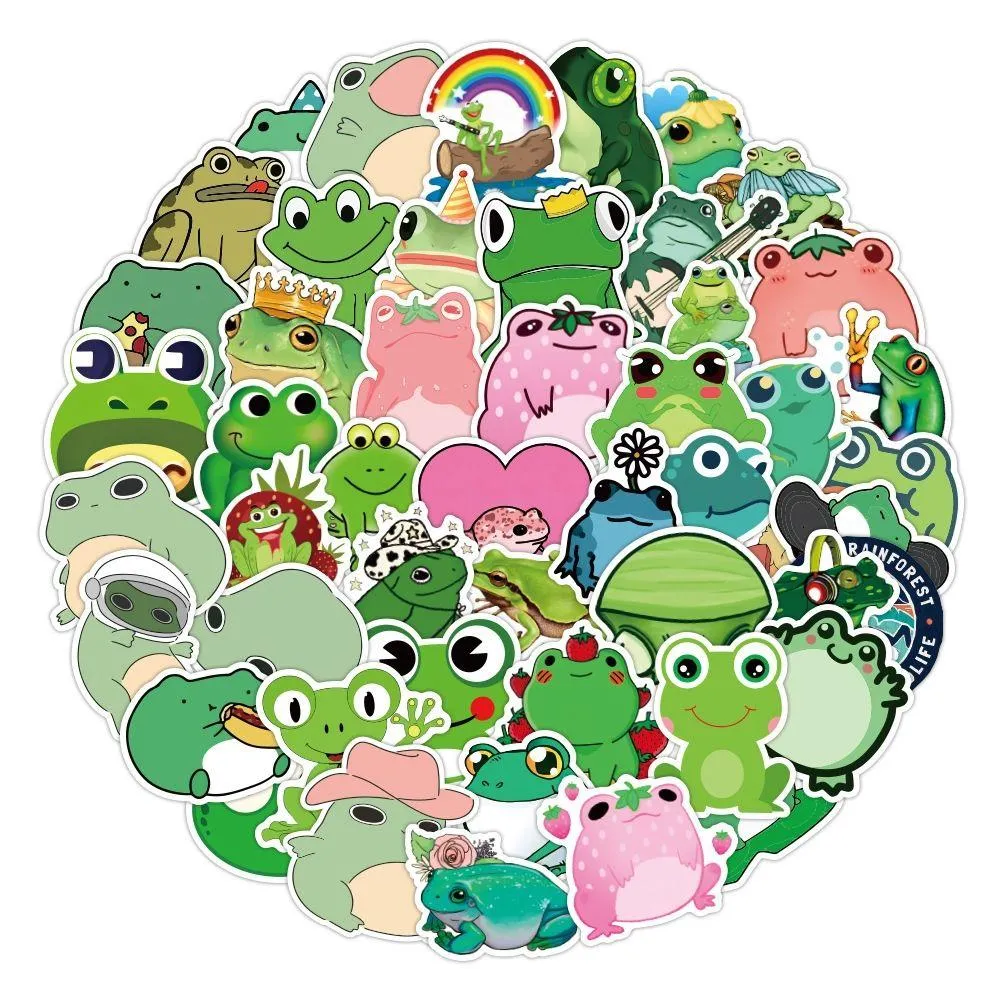 Car Stickers Fedex Wholesale /Pack Cartoon Cute Frog Sticker Skateboard ...