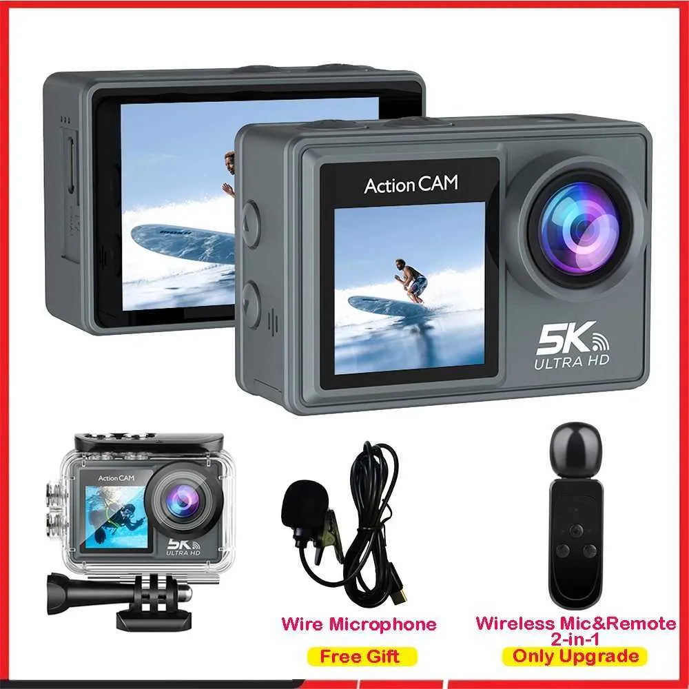 DHgate.com:4K60FPS Action Camera: Dual IPS LCD, 30M Waterproof, 5X Zoom ...