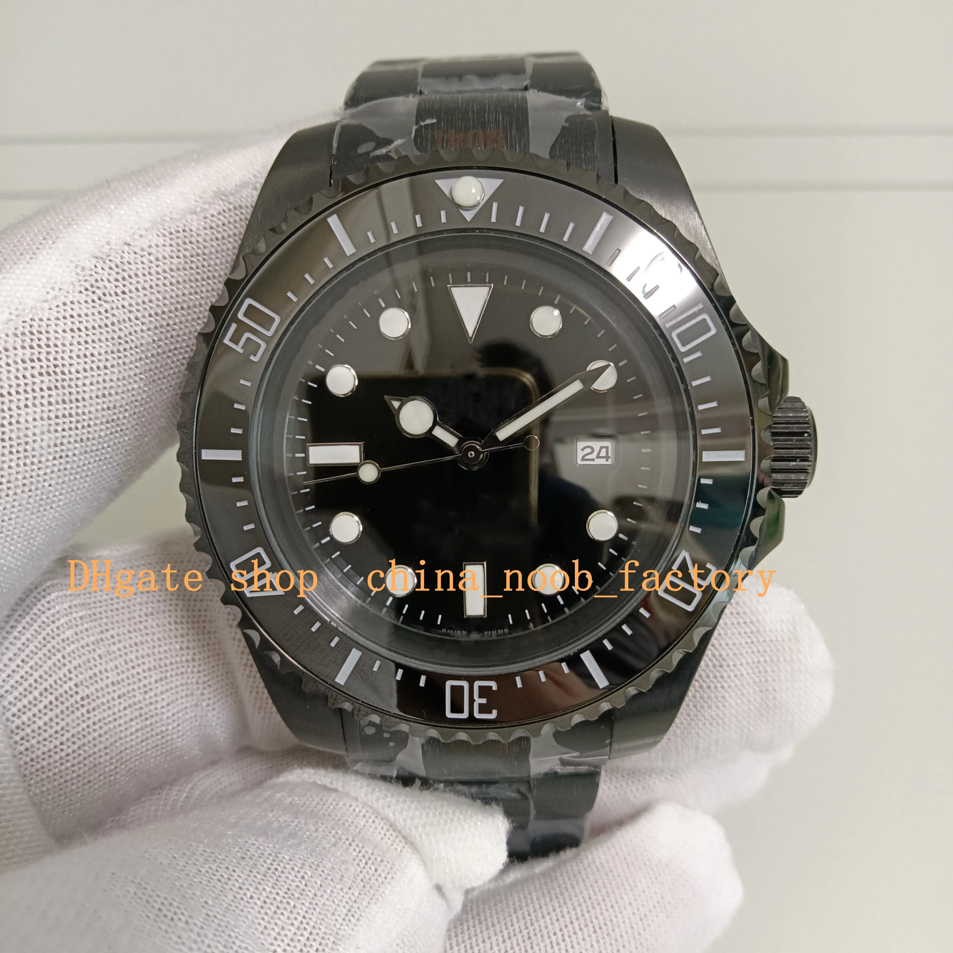 5 Style 904L Mens Automatic Mechanical Sport Watches Classic Day Black ...