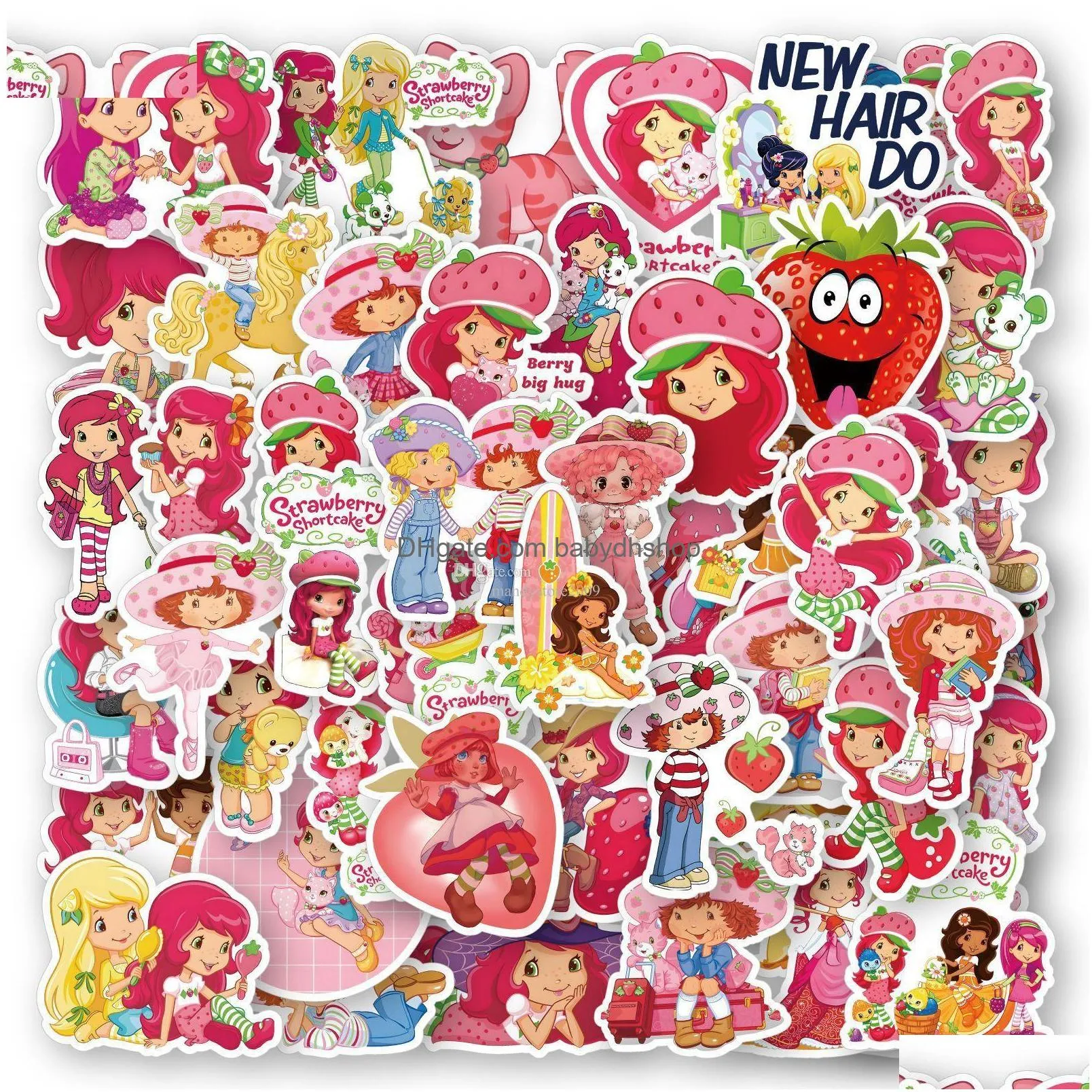 DHgate.com:Cartoon Movie Stickers 50Pcs Stberry Girls With Girl Iti ...