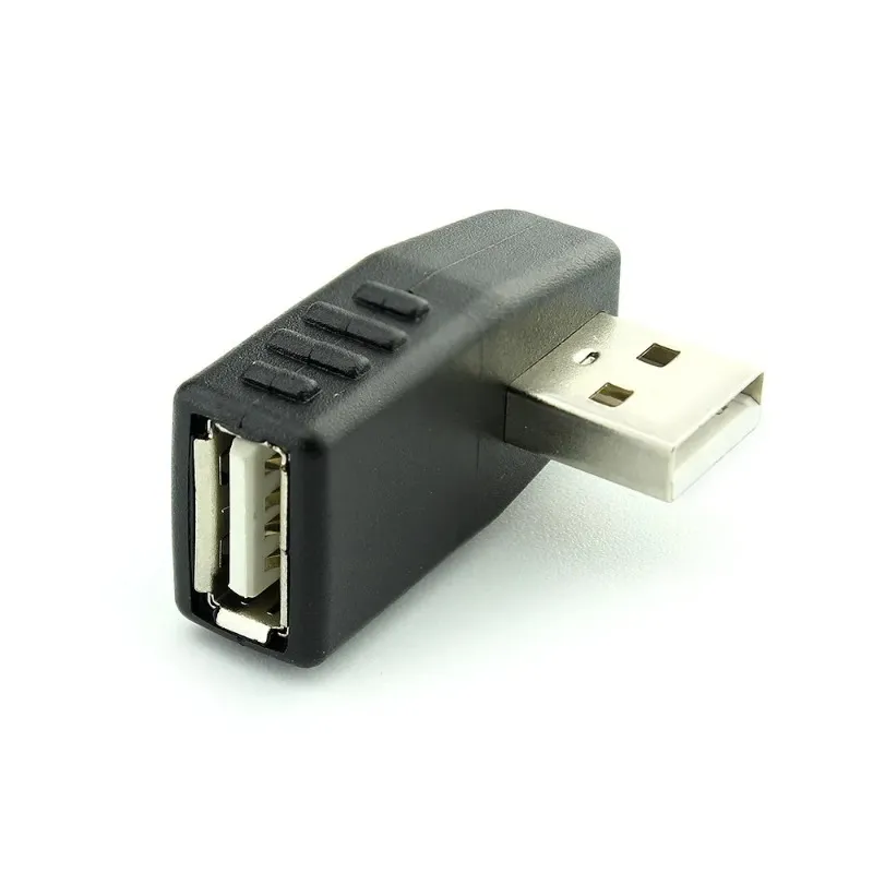 Mini USB 5Pin Male to USB Female 90 Degree Angle Converter Connector ...