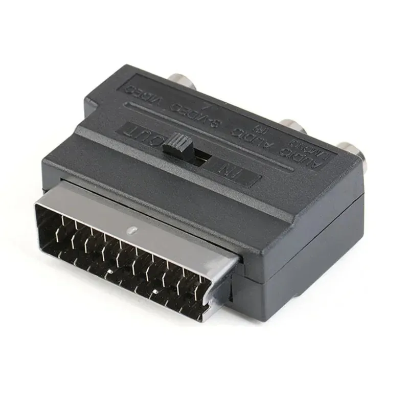 Adaptateur SCART À AV Composite 3RCA S Video Pour DVD Recorder TVS ...