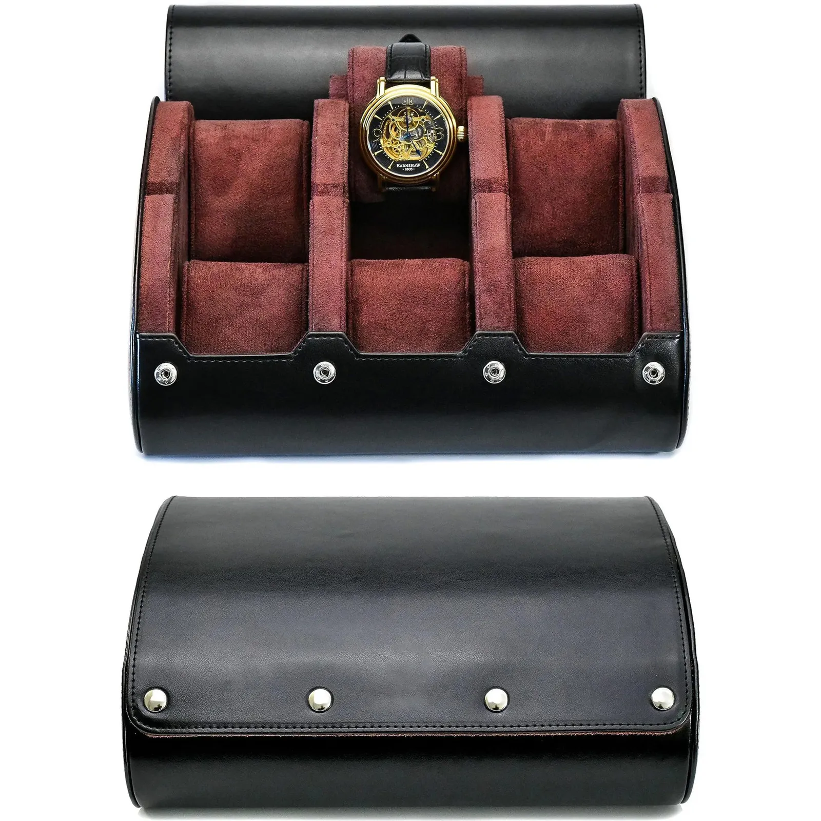 Travel Watch Roll Case: 3/6 Slot PU Leather Watch Organizer For Men ...