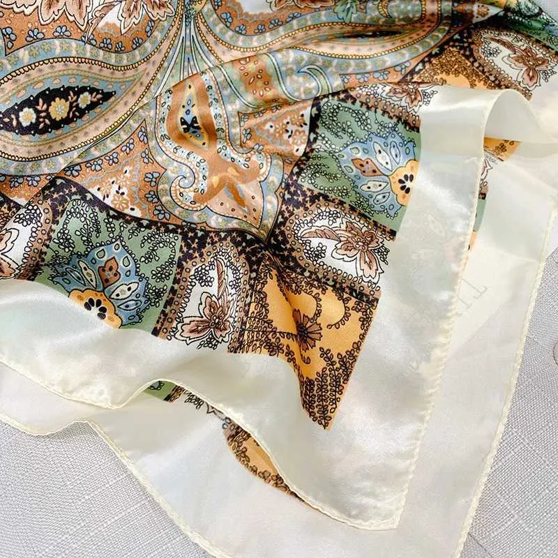 Women's Silk Bandana: Stylish Seasonal Headscarf for Versatile Everyday ...