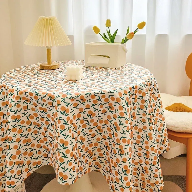 Soft & Stylish 24 Inch Round Tablecloth: Premium Light Brown Table ...