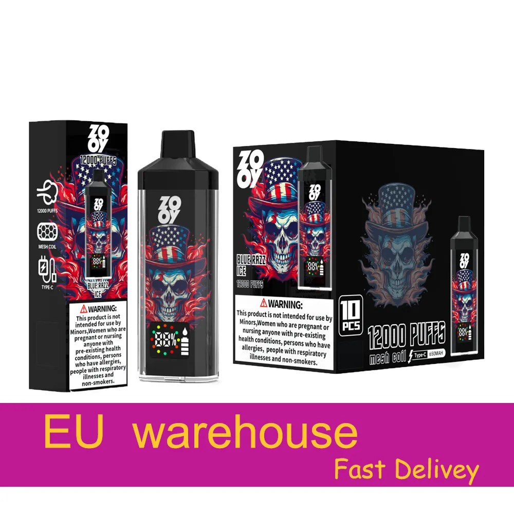 EU Warehouse Puff Vaper ZOOY Ghost Puffs 12000 Disposable Vapes Pen ...
