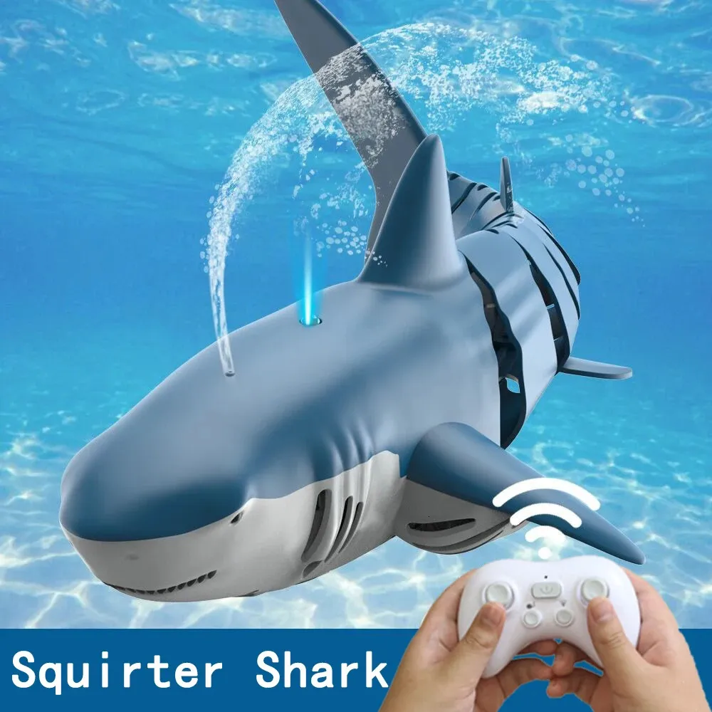 4G Radio Remote Control Shark Water Bath Toy for Kids Boys Children ...