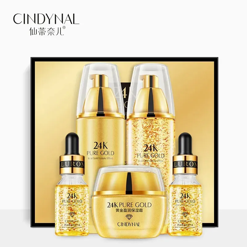 DHgate.com:24K Gold Skincare Routine Set Moisturizing Shrinking Pore ...