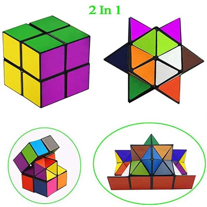 Magnetic Infinity Cube: Foldable 2-in-1 Puzzle Toy for Kids' Learning ...