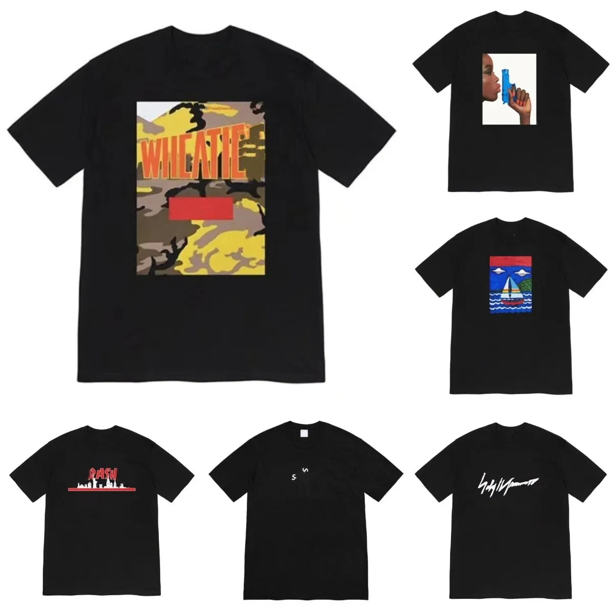 Wholesale Luxury Designer Vintage Band T Shirts For Men And Women Black ...