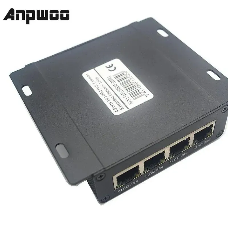 4 Ports IEEE802.3AF POE Extender Pour La Caméra IP Étendez 120 M De ...