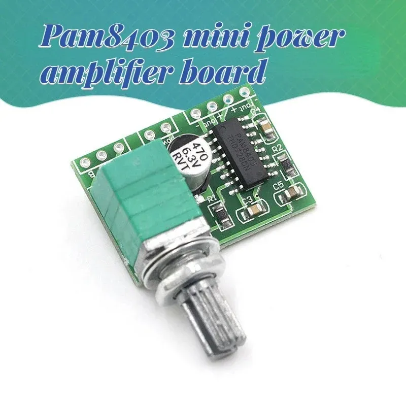 Class D Power Amplifier Module, Super Mini Digital Audio Amplifier Board, 2/3W High Power, 2.5 ...