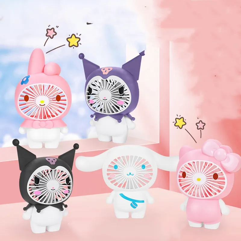 DHgate.com:2024Colorful Portable USB Cartoon Mini Fan, Childrens ...