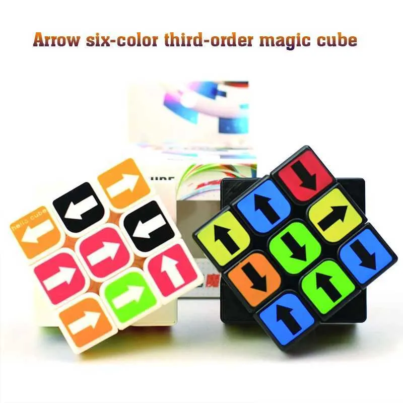 Magic Cubes 3x3x3 Stickerless Puzzle Cube 2.24 in 57 mm Game for Kids ...