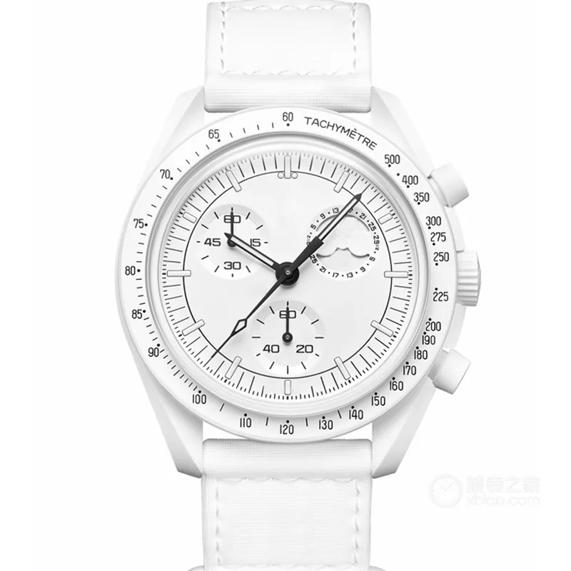 Moon Bioceramic Planet Watch Full Function Quarz Solar Chronograph ...