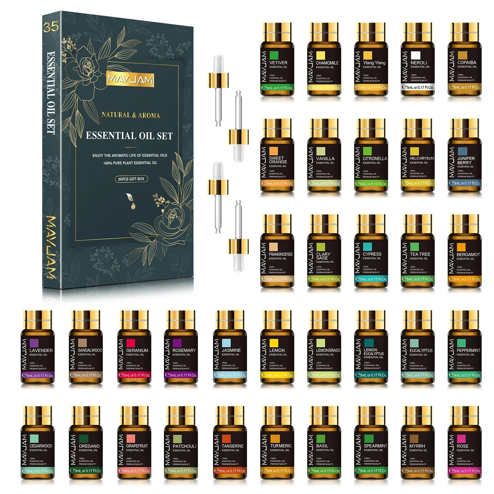 DHgate.com:35 Aromatherapy Essential Oils Set for Humidifier, Candle ...