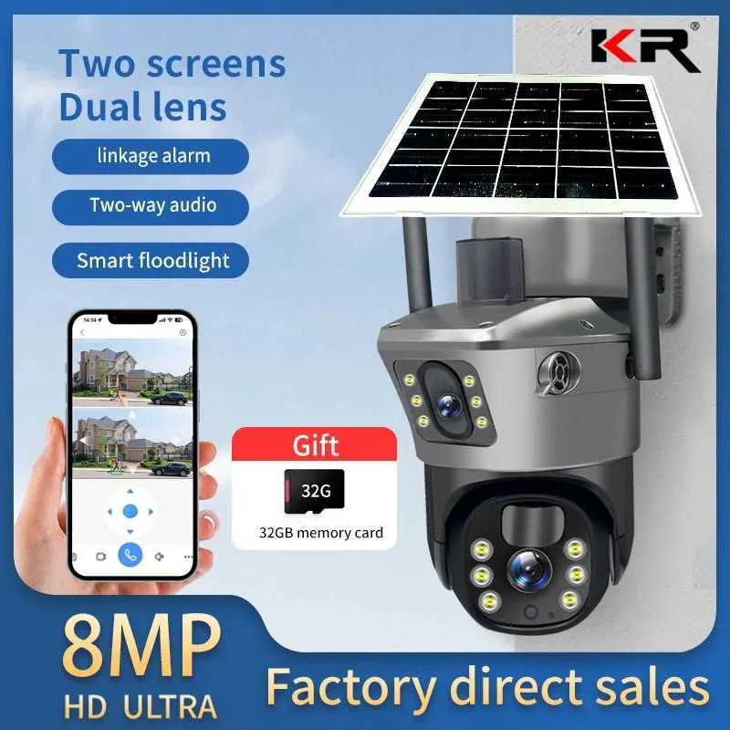 DHgate.com:10X Zoom 5MP Solar Wireless Outdoor Security Camera Kit with ...