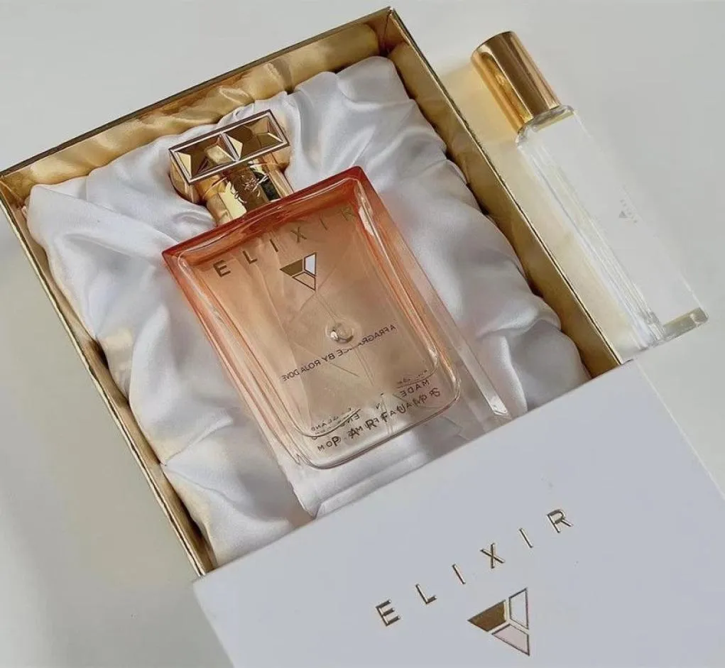 RJ Perfume 100ml Elixir Parfums Olor Largo Duradero Lemon Peach Fruity ...