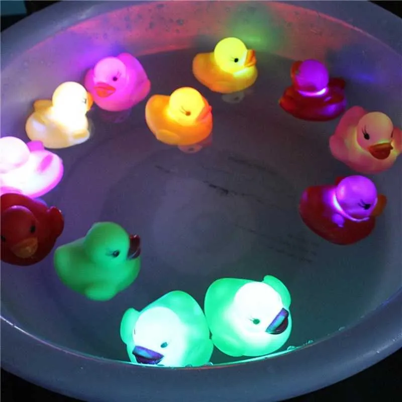 Interactive LED Floating Duck Lightyear Toys For Baby Bathroom, Pool ...