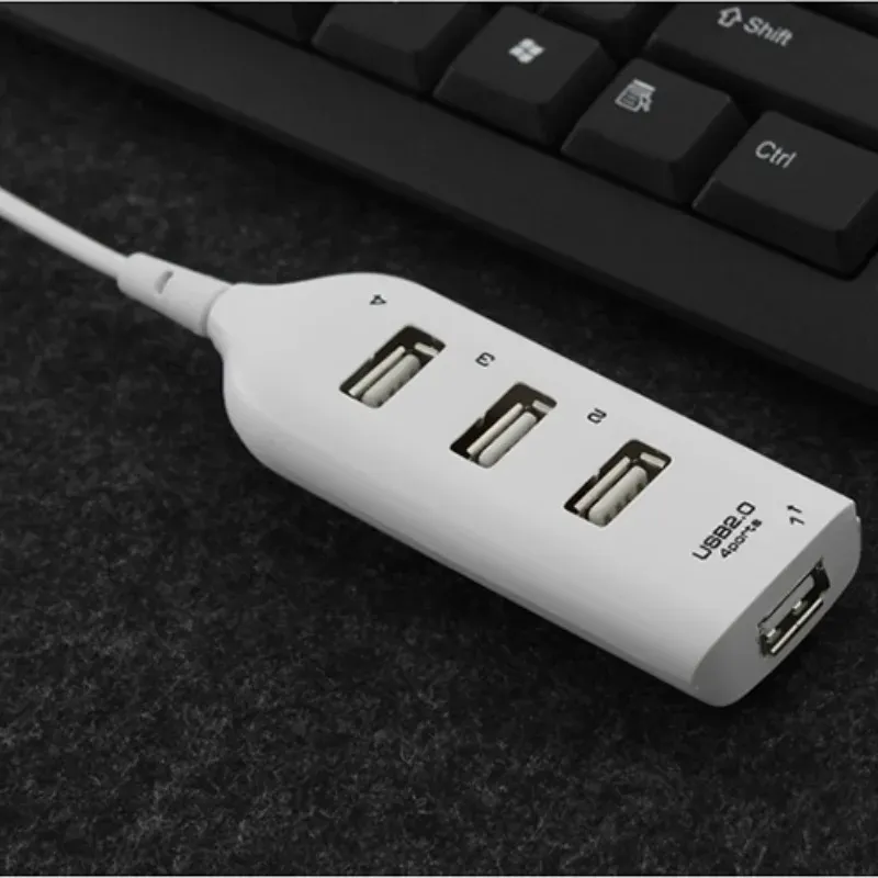 USB Splitter 4 Port High Speed Data Hub: Multi USB Adapter 2.0 Mini ...